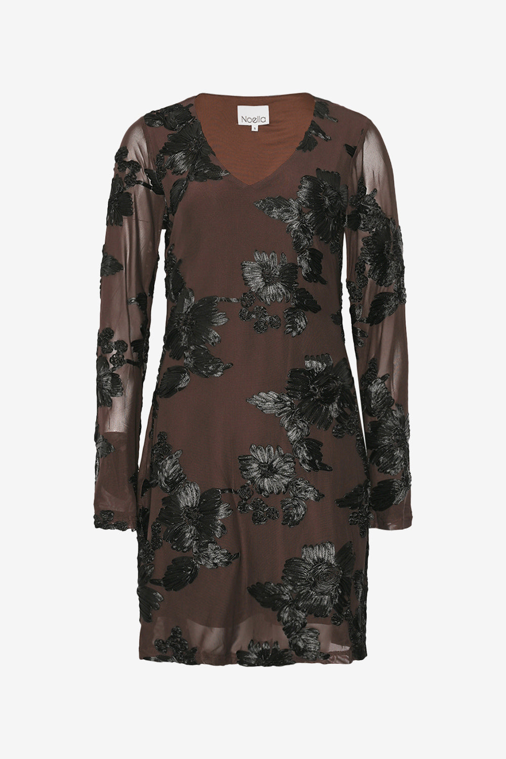 Joanette Dress Chocolate Black – Noellafashion.com