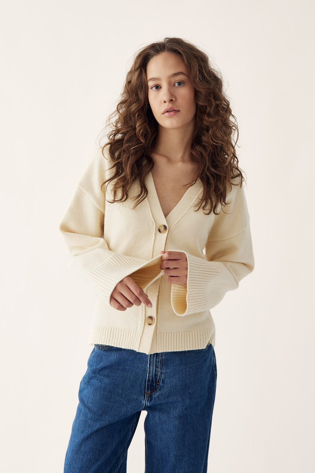 Lenyx Knit Cardigan Ivory – Noellafashion.com
