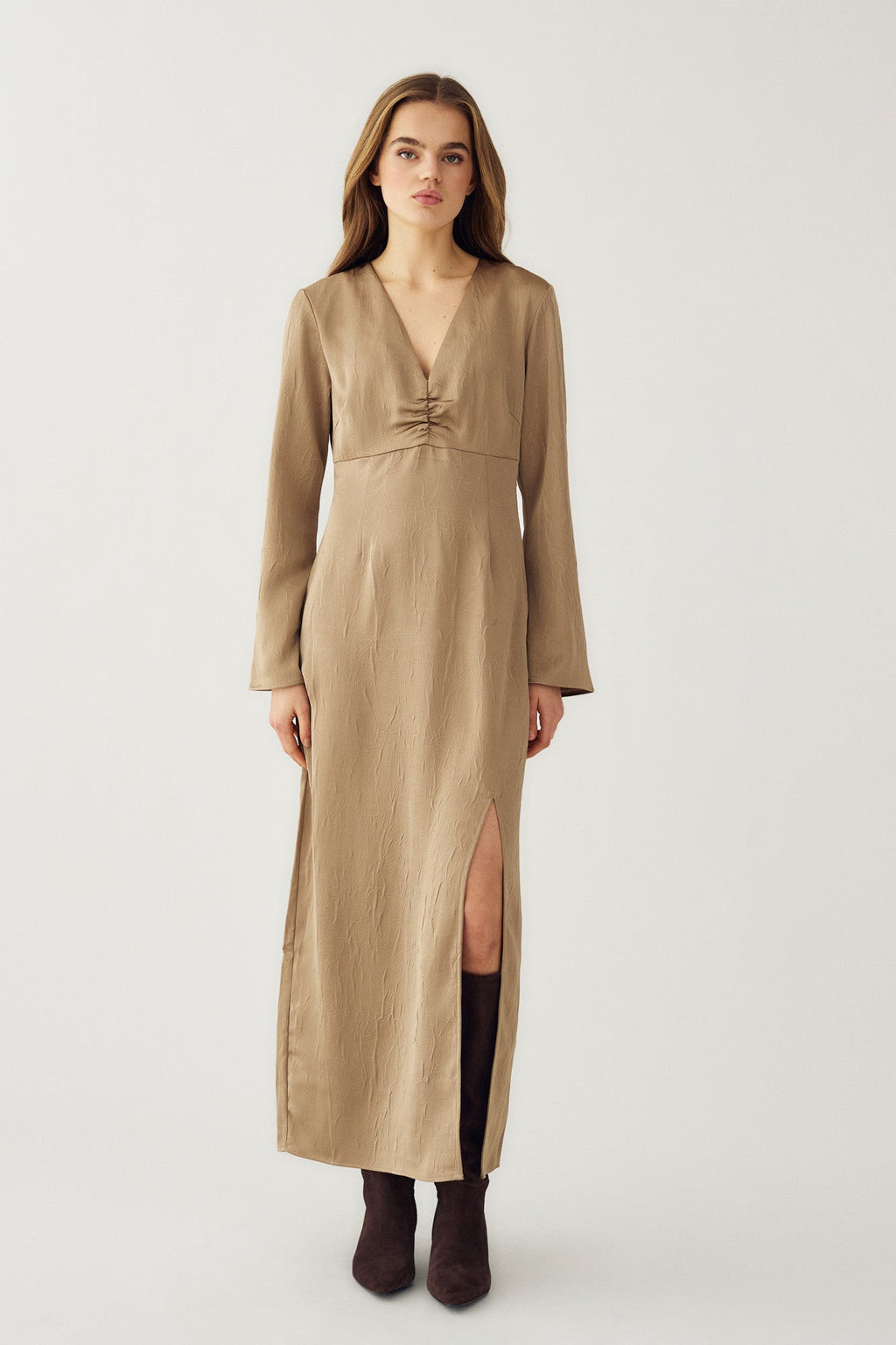 Kamey Dress Timber Brown – Noellafashion.com